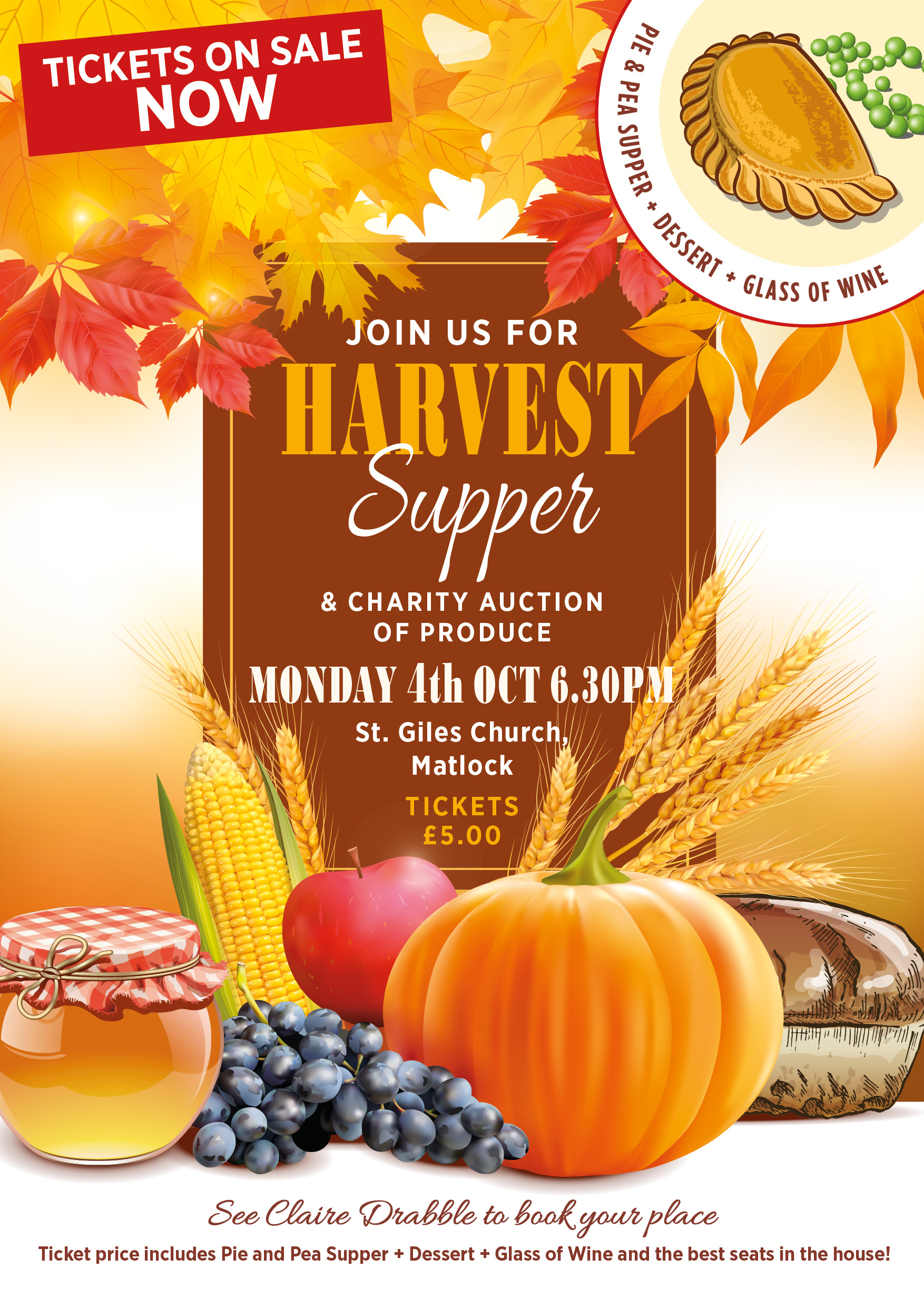 HARVEST SUPPER POSTER 2021 – SAINT GILES CHURCH, MATLOCK