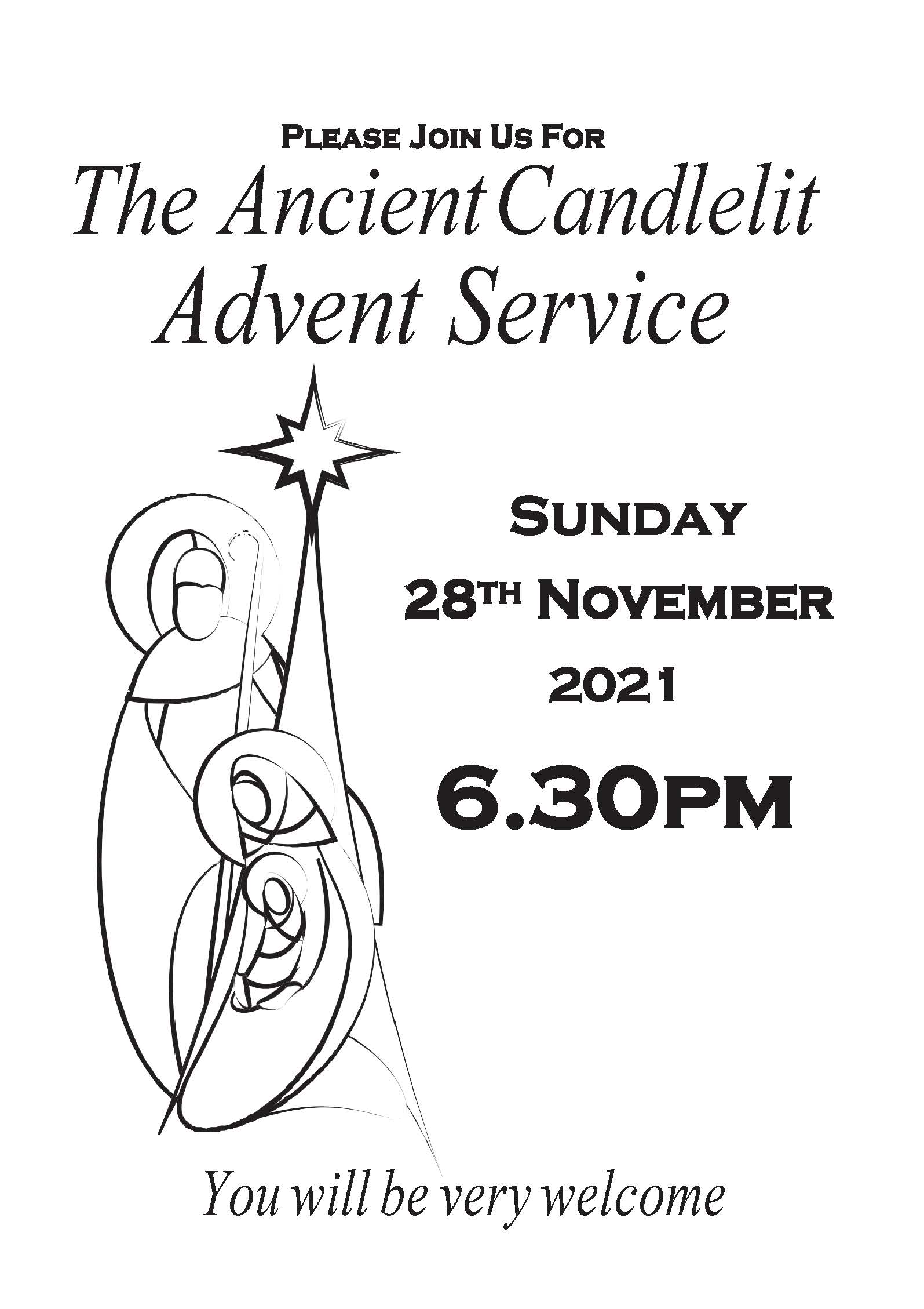 2021 Advent Service Poster – SAINT GILES CHURCH, MATLOCK