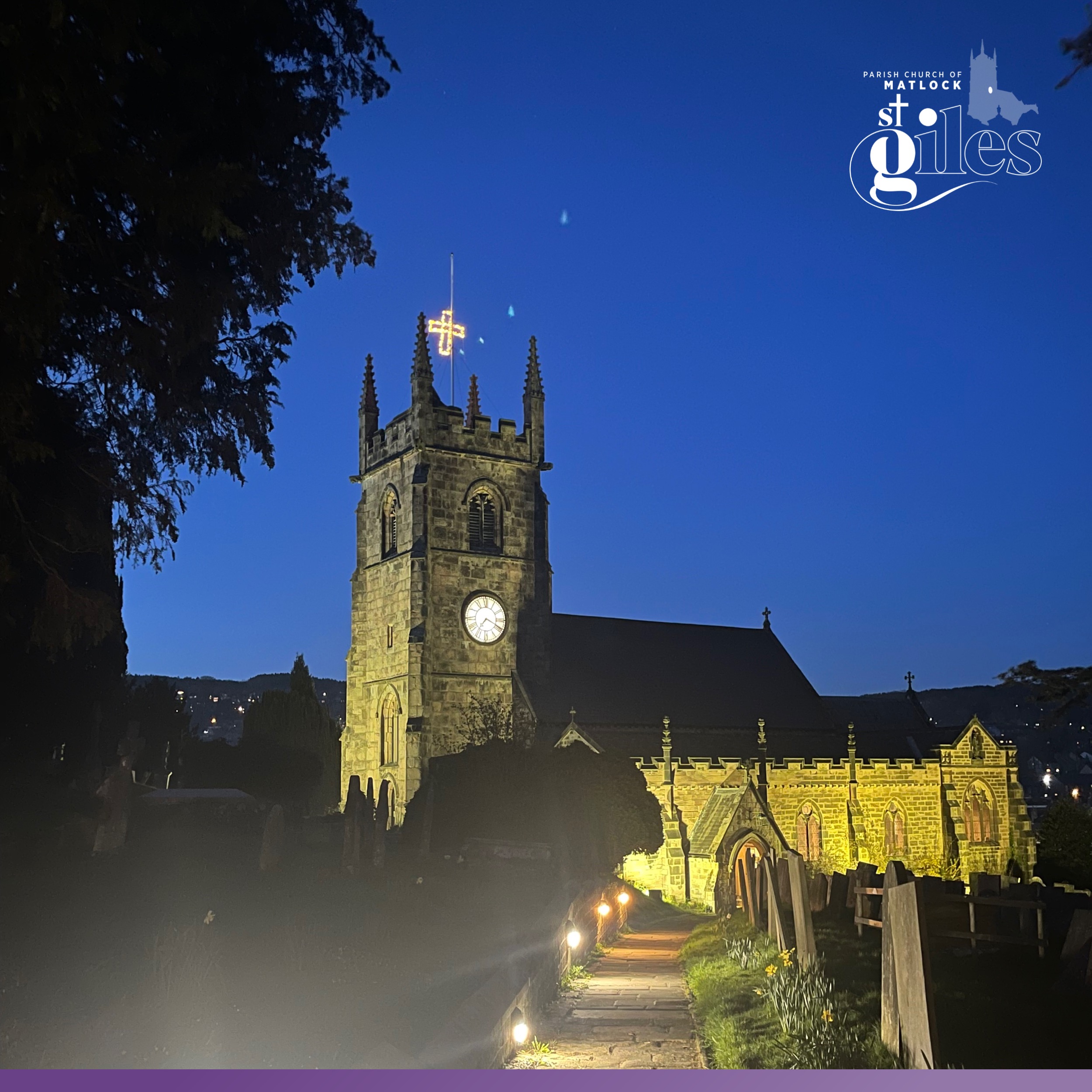 Lit Cross – SAINT GILES CHURCH, MATLOCK